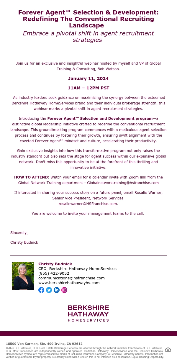 Forever Agent Selection & Development: Redefining The Conventional ...