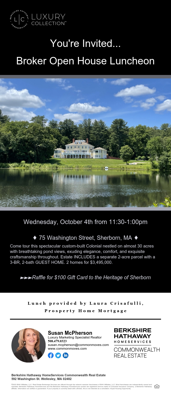 You're Invited... Broker Open House Luncheon