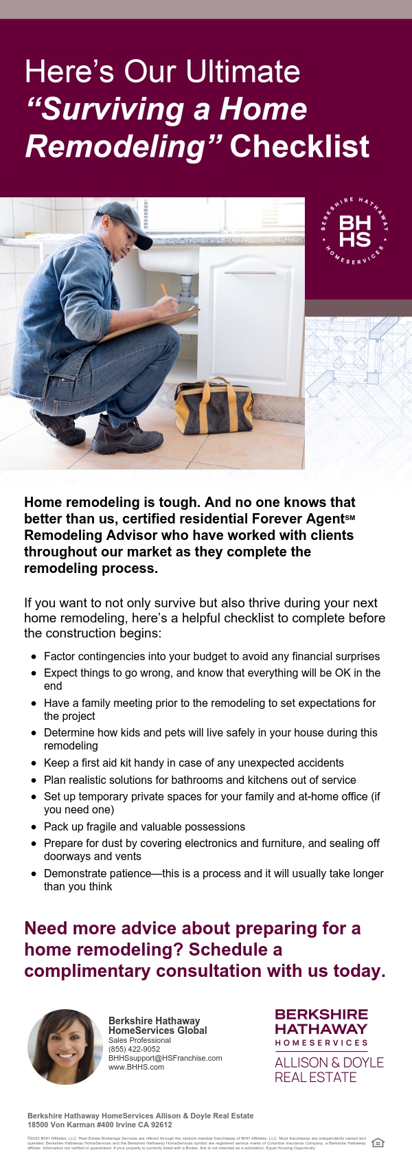 What is the Ultimate “Surviving a Home Remodeling” Checklist?