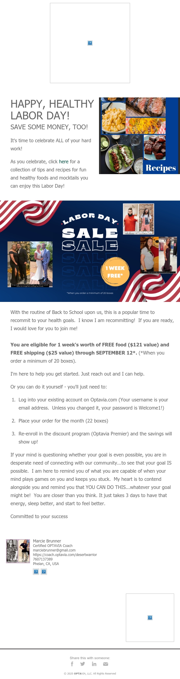 A message from your OPTAVIA Coach