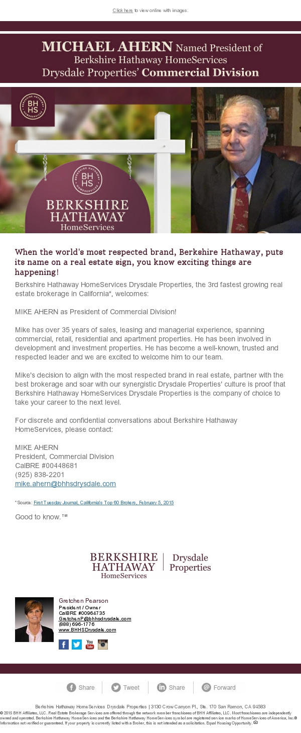 Mike Ahern Named President of Commercial Division