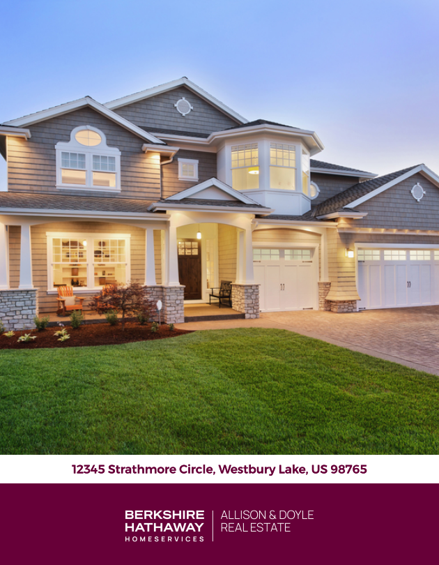 12345 Strathmore Circle, Westbury Lake, US 98765