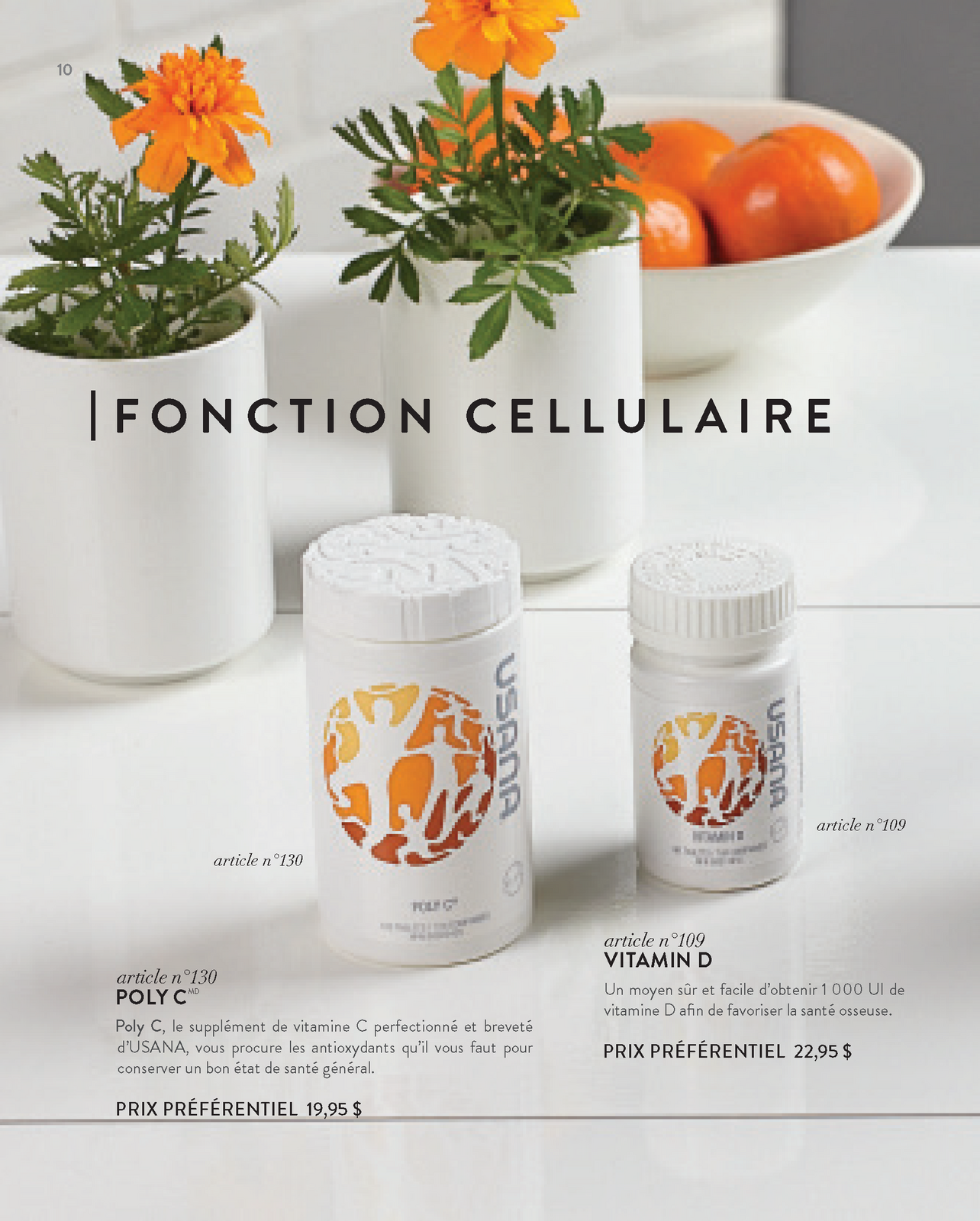 Le catalogue de produit d'USANA_CA FR